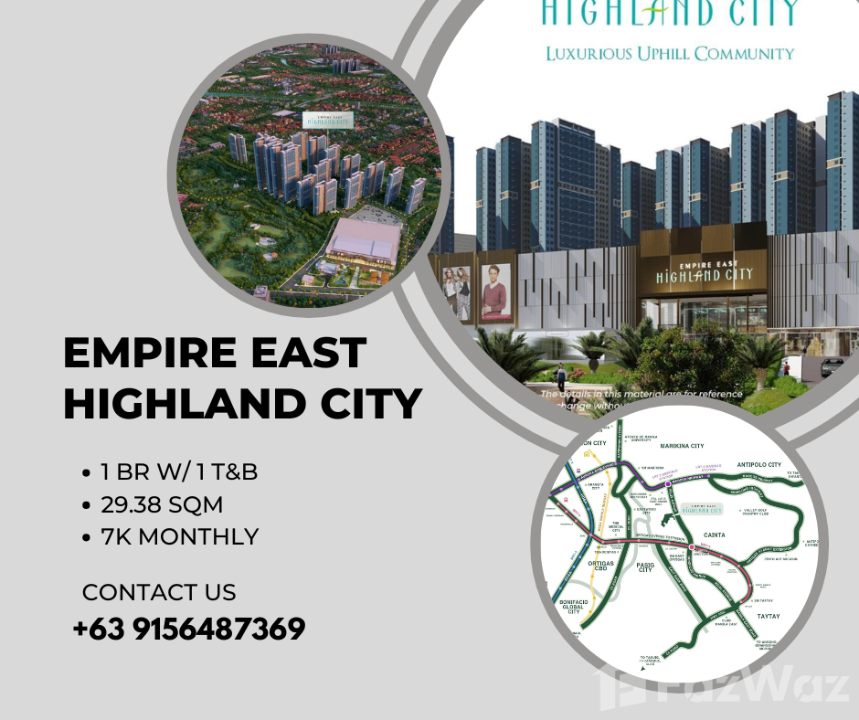1 Bedroom Condo for Sale at Empire East Highland City for ₱5,200,000 ...